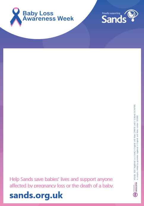 Ribbon Display Poster (Blank) | Sands - Saving babies' lives ...